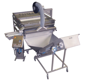 MISTRAL grape sorting table for harvesting reception by PMH Vinicole